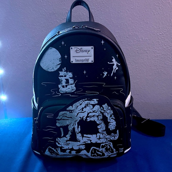 Loungefly | Bags | Loungefly Black And White Peter Pan Backpack | Poshmark